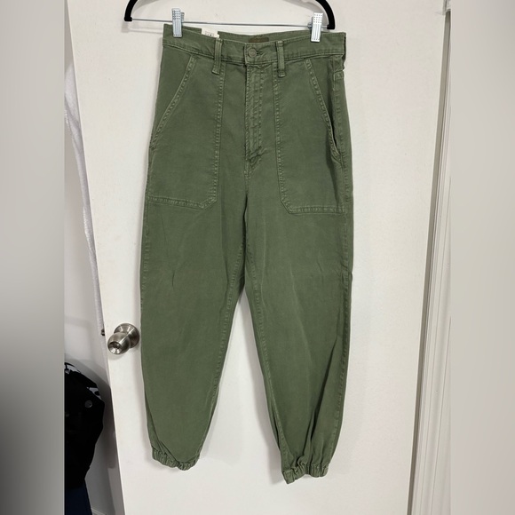 MOTHER | Pants & Jumpsuits | Mother Denim Army Green Cargo Pants | Poshmark